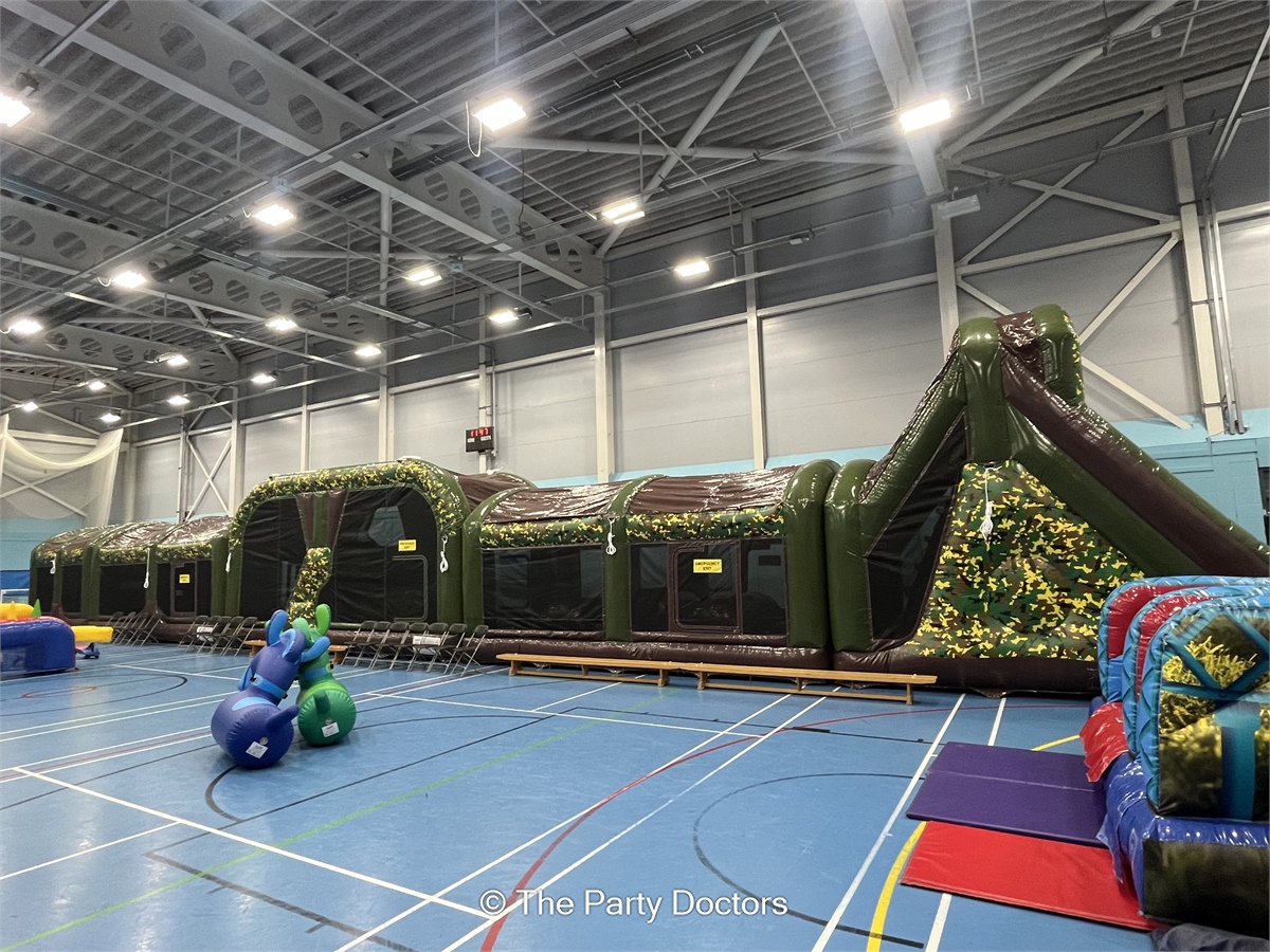 Army-Themed Obstacle Course Hire | 100ft Inflatable Assault Course
