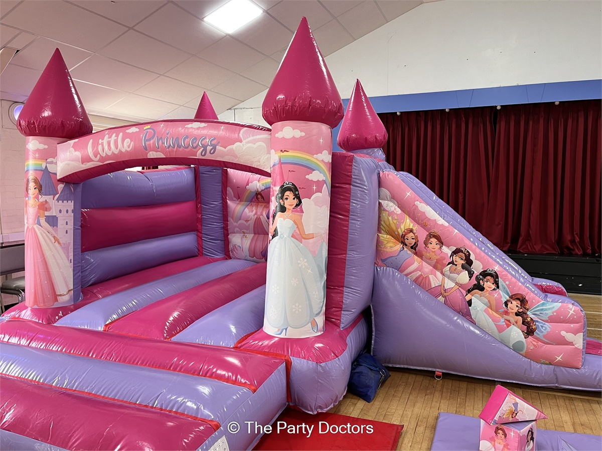 Princess Bouncy Castle & Slide - Bouncy Castle, Assault Courses, Soft ...