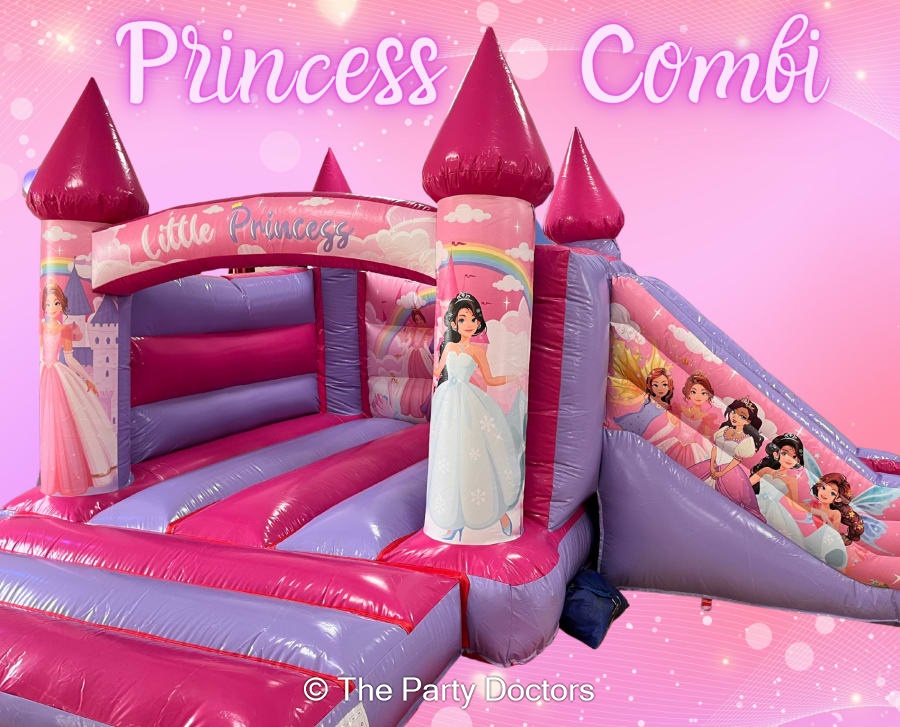 Princess Bouncy Castle & Slide - Bouncy Castle, Assault Courses, Soft ...